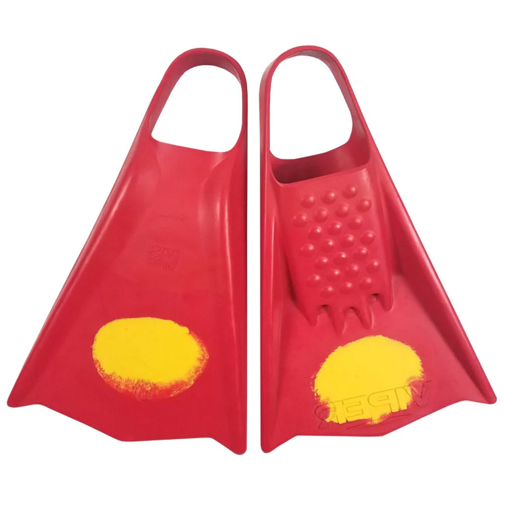 MS VIPER FINS - RED YELLOW – Science Bodyboards Australia